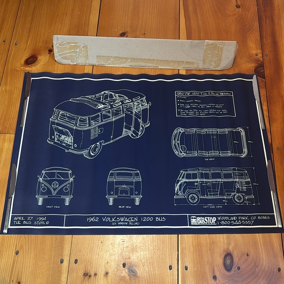 The Bus Stop | Art | The Bus Stop 24 X 36 Blueprint Poster 962 Vm ...